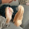 Handmade Red Fox Ears Tail Set Furry Faux Fur Animal Ears Hairband ...