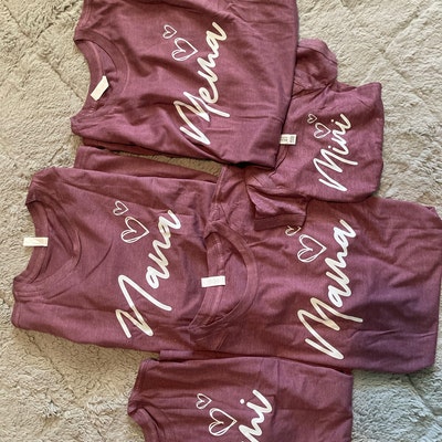 Mama Mini Matching Set, Baby Shower Gift, Mother Daughter Shirts ...