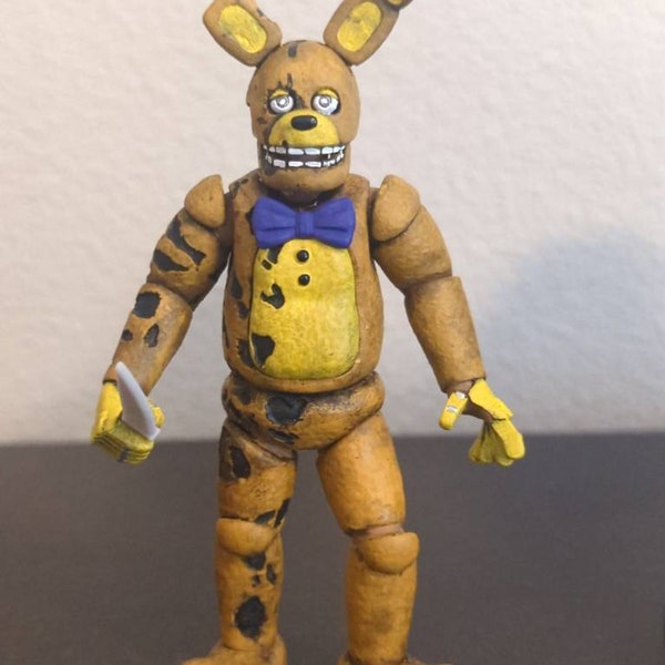 FNAF WAVE 5 | Springtrap Custom Retro Action Figure - Etsy
