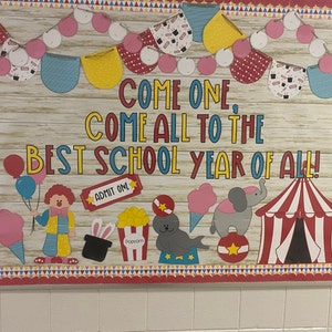 Circus - Carnival Classroom Theme Bulletin Board Kit - Etsy