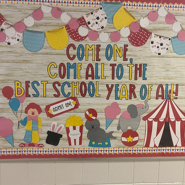 Circus - Carnival Classroom Theme Bulletin Board Kit - Etsy