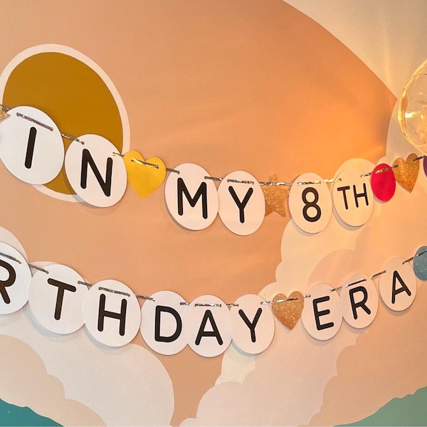 In My Birthday Era Banner Printable, Giant Friendship Bracelet Banner ...