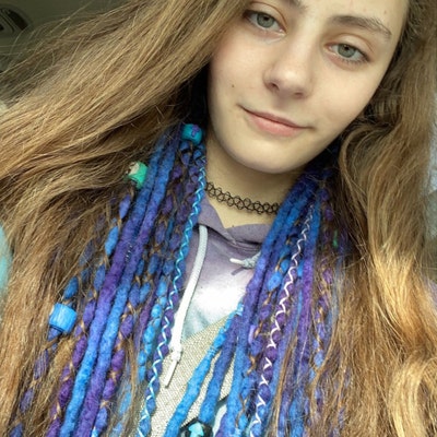 Full Set Dreads galaxy Wool Dreadlocks Gothic - Etsy