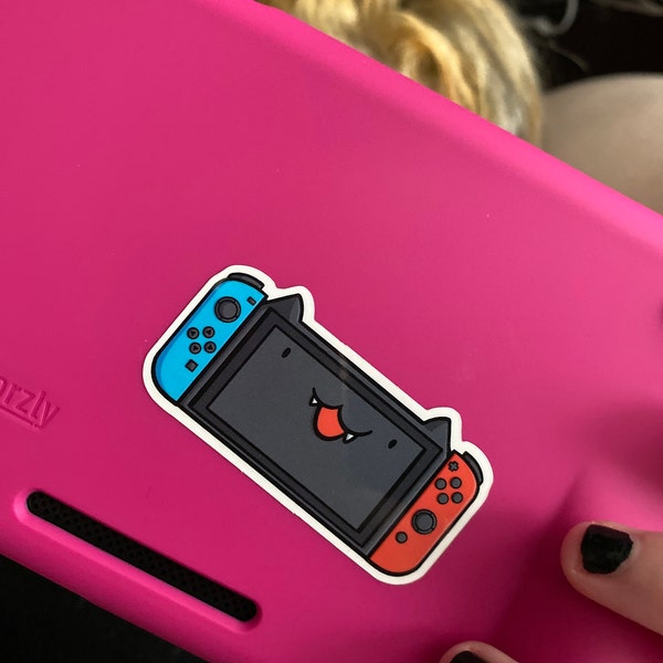 Video Game Cat Vinyl Sticker | Kawaii Cat | Gamer Gift | Mini Cat ...