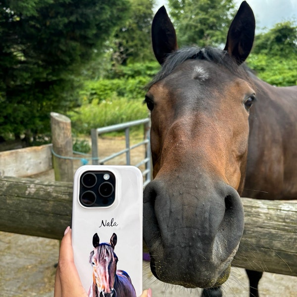 Custom Horse Phone Case Personalized Horse Phone Case Custom Animal ...