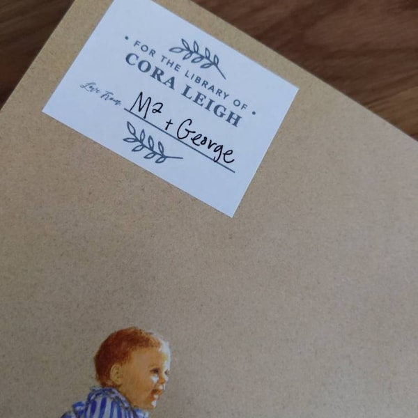 Personalized Book Plate Stickers, Custom for the Library of Stickers ...