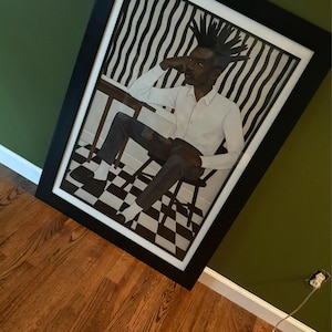 Striped Digital Download Printable Black Art Print Graphic Fashion ...