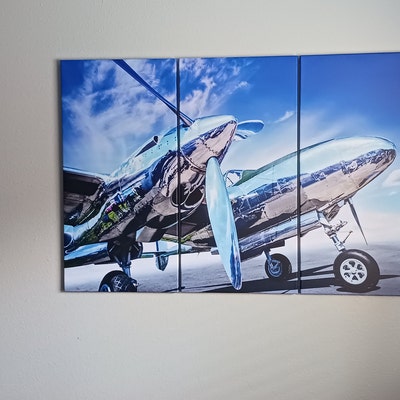 Propeller Wall Art Airplane Canvas Art Military Plane Poster - Etsy