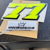 3 X Custom Racing Numbers - Vinyl Stickers Decals - Race Motorcycle ...