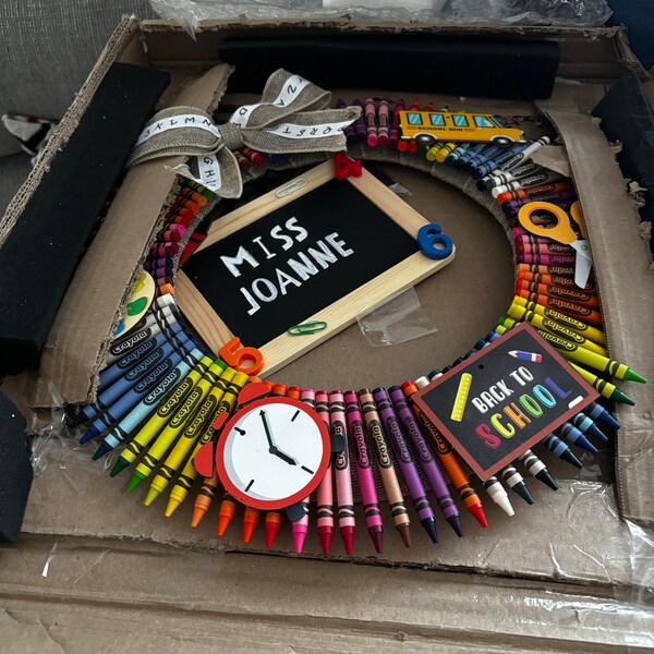 Teacher Wreath | Teacher Appreciation Gift | Teacher Gift | Educator ...