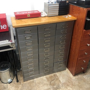 Flat File INV-56 Coffee Table Artist Print File Vintage STACOR Steel ...