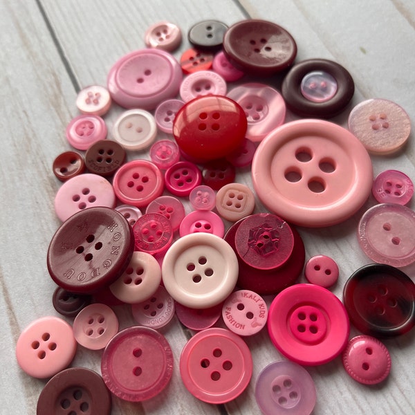 100 Button Rainbow Mix, All Colors, Assorted Sizes, Sewing, Crafting ...