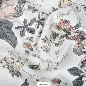 Natural Not Dyed Linen Fabric, QUITE HEAVY Linen, 260 GSM, Softened ...