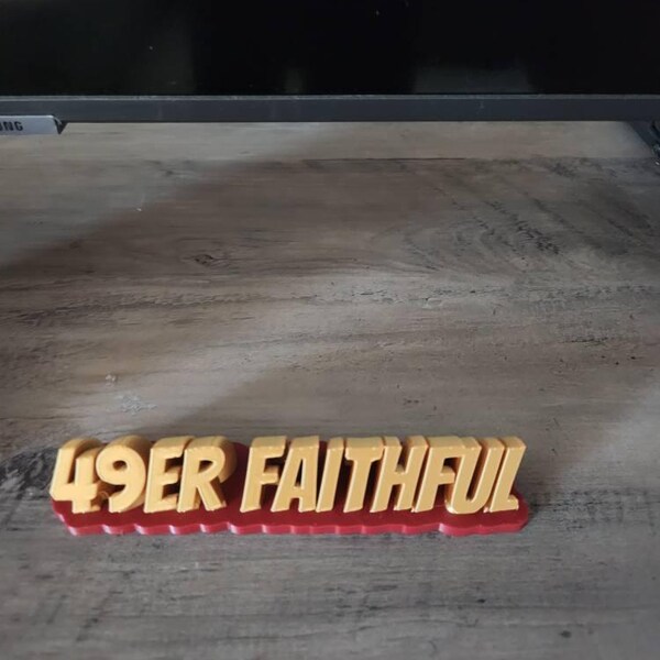 49er Faithful Desk Display - Etsy