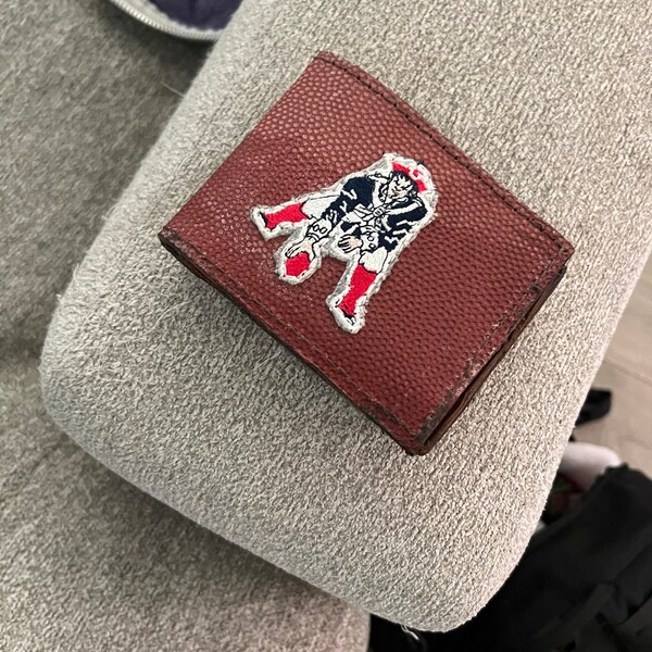 Repurposed Football Bifold Wallet With University of Nebraska ...