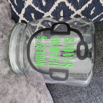Gaming Snack Jar, Gaming Snacks, Personalised Snack Jar, Kids Snack Jar ...