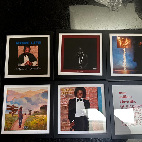 Custom Album Cover Print Set of Six, Choose Your Own Music Album Wall ...