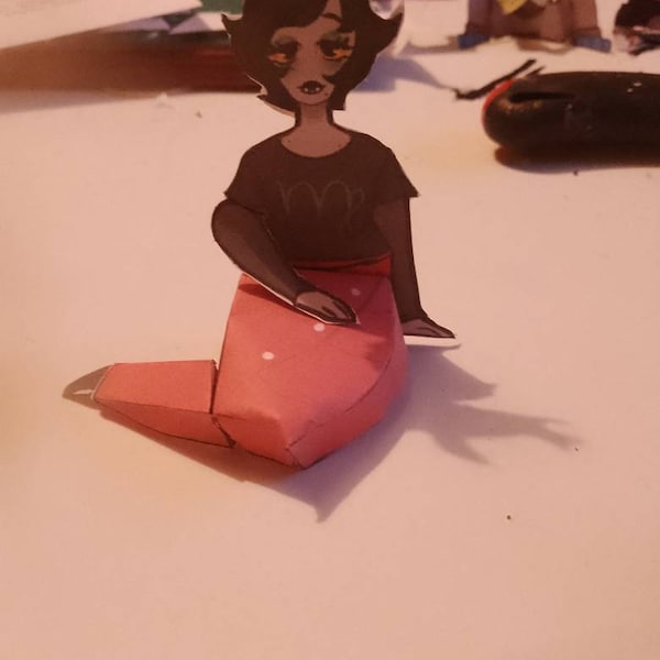Printable DIY Sitting Kanaya Homestuck Paper Craft - Etsy