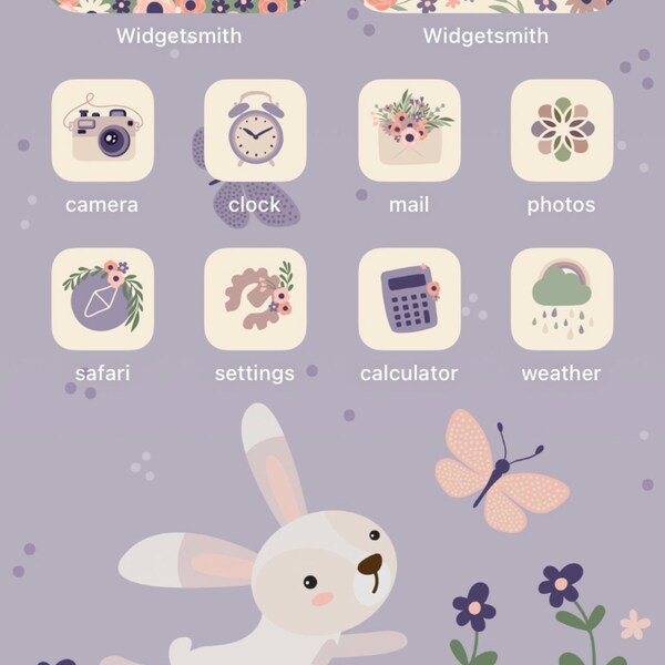 Spring App Icons Ios14 Aesthetic App Icons Handdrawn App Elements Cute ...