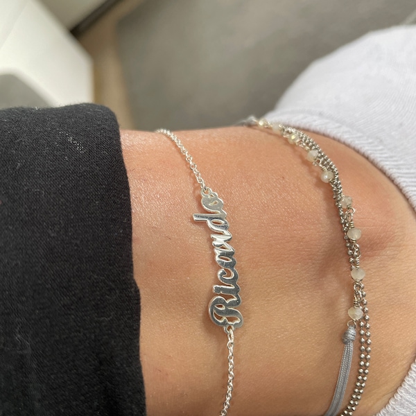 Personalized Name Anklet • Custom Ankle Name Bracelet • Initial Anklet ...