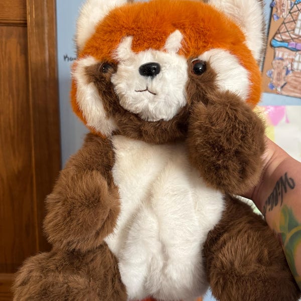 Backpack Red Panda Plushies Stuffed Animal Stuffies Toy Children Pet ...