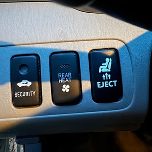 Eject Button Decal, Car Decal, Eject Passenger Button, Blank Button ...