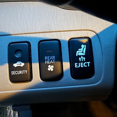 Eject Button Decal, Car Decal, Eject Passenger Button, Blank Button ...