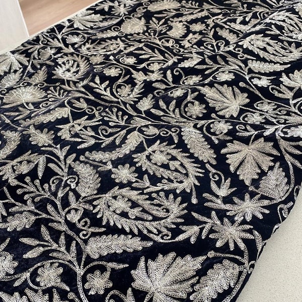 Red Velvet Cape, Paisley-chinar Design Woman Shawl, Red Velvet ...