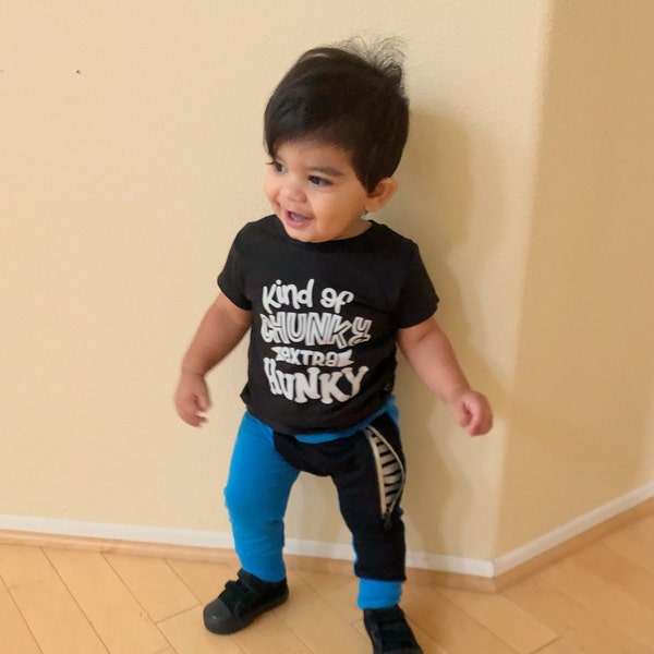 Kind of Chunky Extra Hunky, Kid's Trendy Tee, Bodysuit, Baby Tee ...