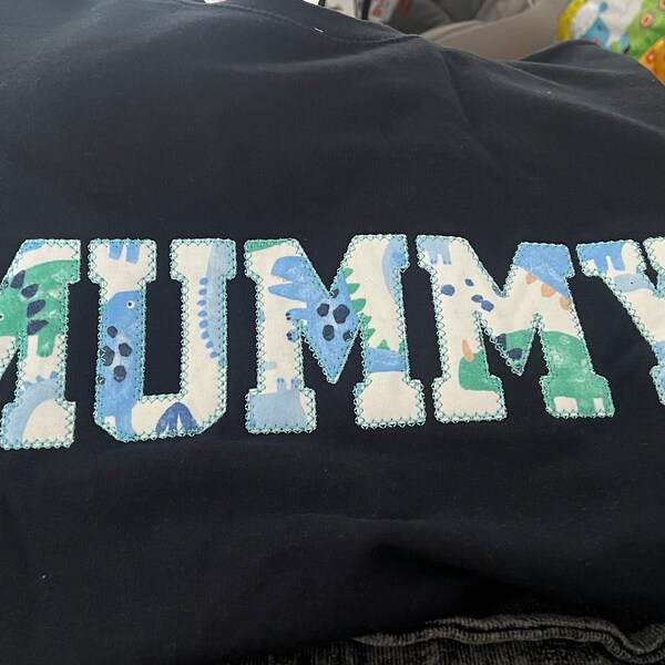 Mama Embroidered Baby Clothes Keepsake Applique Sweatshirt Mama ...