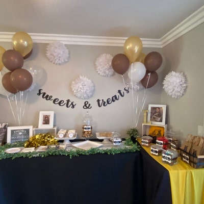 Sweets and Treats Banner, Dessert Table Banner, Candy Table Banner ...