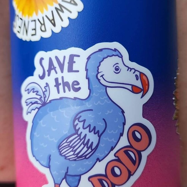 Dodo Vinyl Sticker, Save the Dodo Sticker, Dodo Bird, Funny Dodo ...