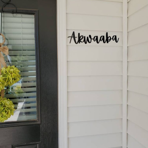 Akan Metal Sign Akwaaba Wall Art Plaque Ghana Front Home Decor Porch ...