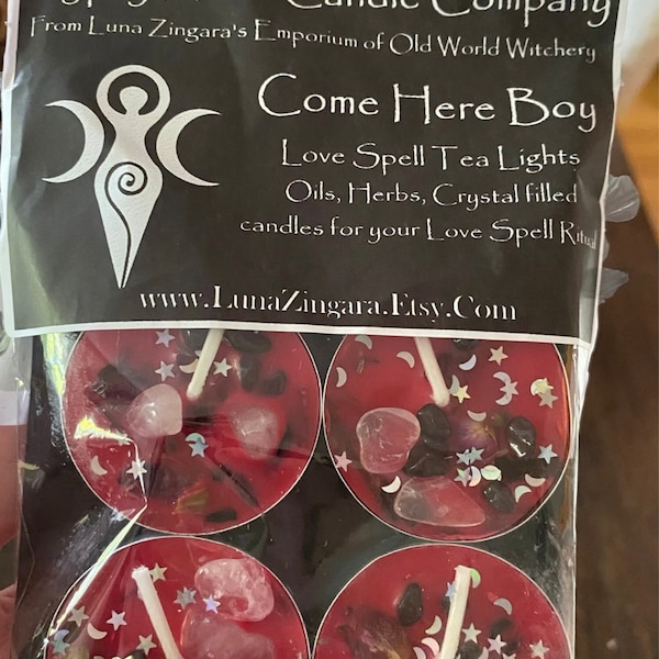 Love Spell Tea Lights... Herbal Infused Tea Lights, Love Spell Candles ...
