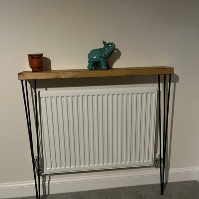 Rustic Radiator Shelf Console Table - Etsy UK