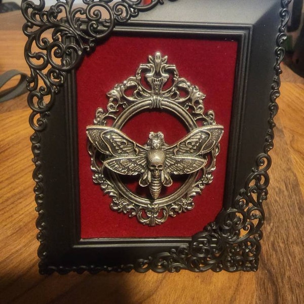 Death Head Moth With Ornate Frame | Macabre | Faux Taxidermy | Faux ...