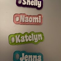Personalized Name Keychain, Cute Confetti Acrylic Keyring, Backpack ...
