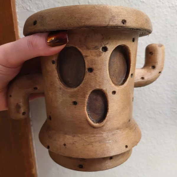 3D Printed Hand-painted Gyroid Lloid Succulent Planter Vase Inspired by ...