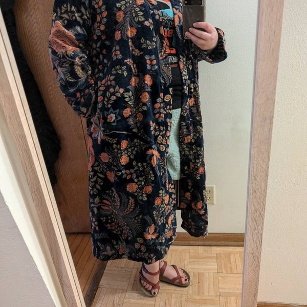 Long Velvet Jacket - Etsy