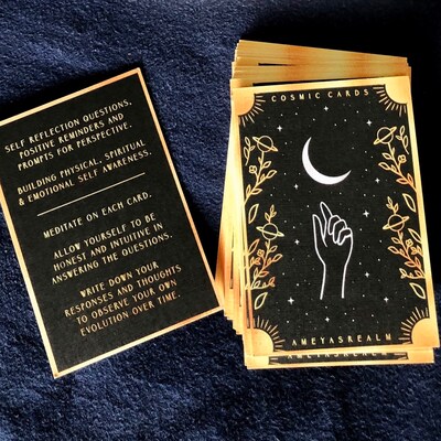 Cosmic Cards // Self Reflection Deck - Etsy