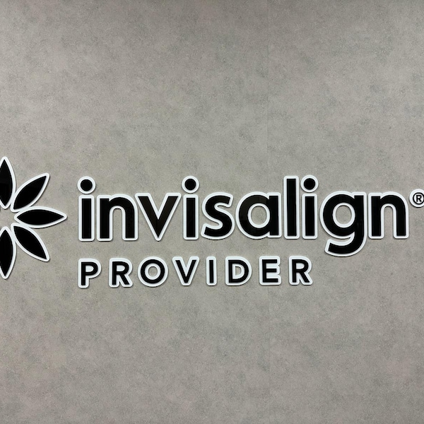 Invisalign Provider Logo Sign, 3D Laser Cut Logo Sign, Personalized ...