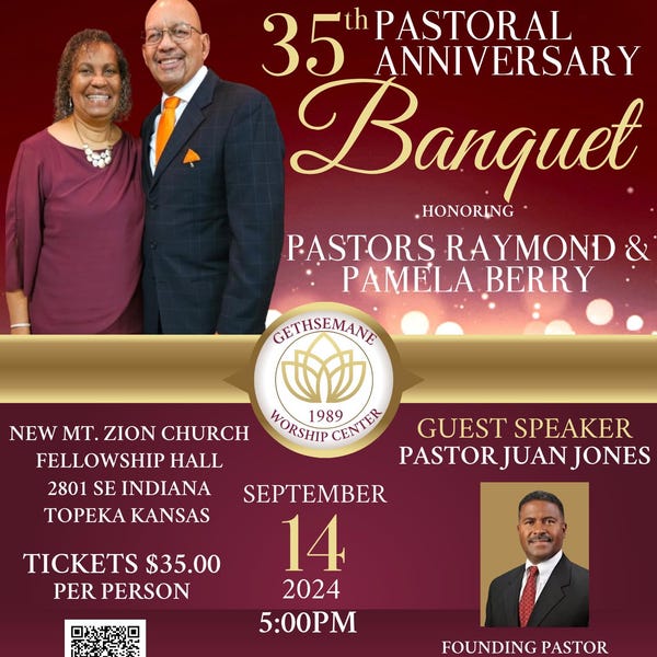 Pastor Appreciation Banquet Ticket Template: Purple and Gold (canva ...