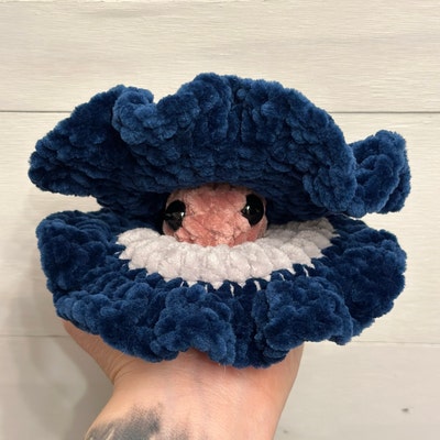 Pearl the Oyster CROCHET PATTERN ONLY, Crochet Oyster Pattern, Crochet ...