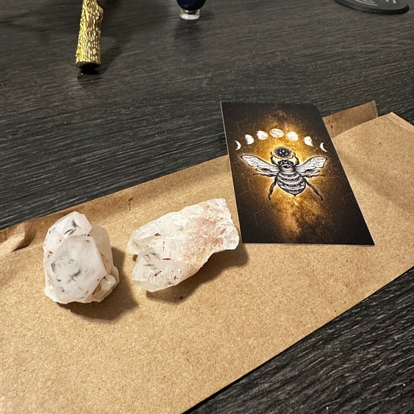 Rare ONE Hollandite Quartz Point madagascar, Natural Hollandite Quartz ...