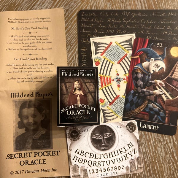Secret Pocket Oracle - Mildred Payne MINI DECK- - Etsy