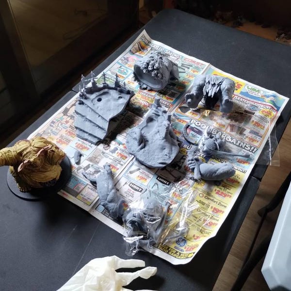 Dwarf Spider Rider Unpainted Miniature - Etsy