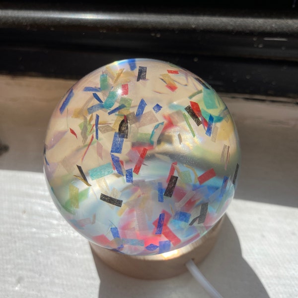 Detroit TS Eras Confetti Preserved in 3 Sphere With or Without Light ...