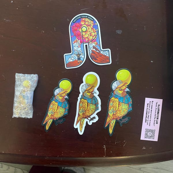 Pretty Lights YELLOW BIRD Hat Pin & Stickers Bundle [PL Hat Pin] - Etsy