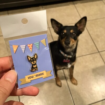 Miniature Pinscher Dog Pin-badge - Etsy