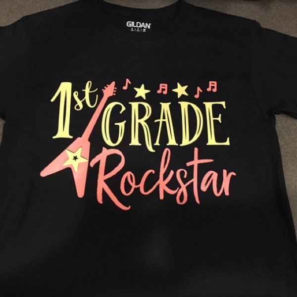 1st Grade Rockstar Svg 1st Grade Svg Back to School Svg First Day of ...